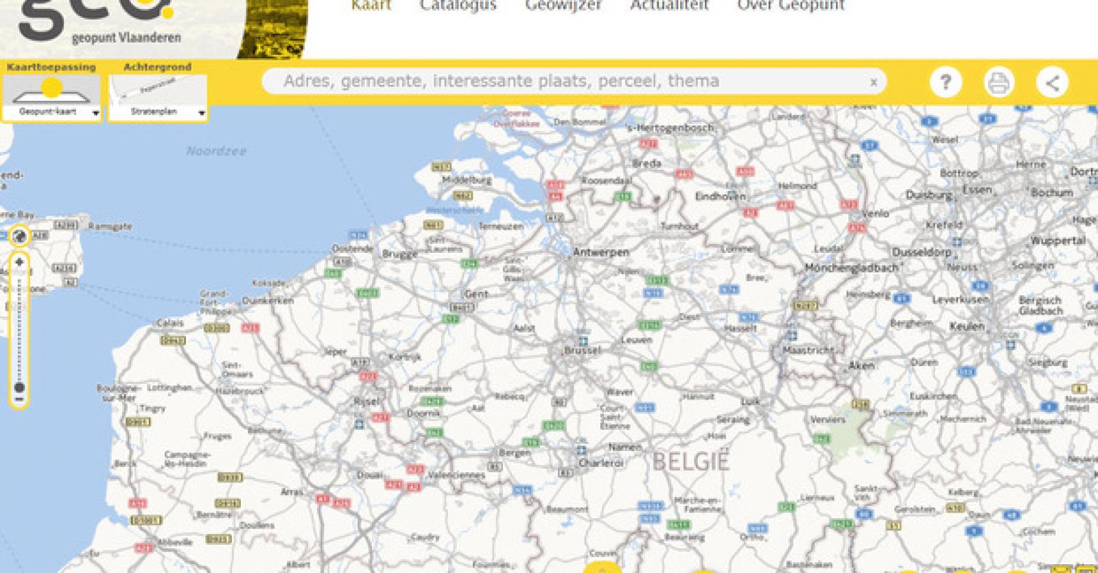 Geopunt bundelt alle Vlaamse geodata - Plus Magazine