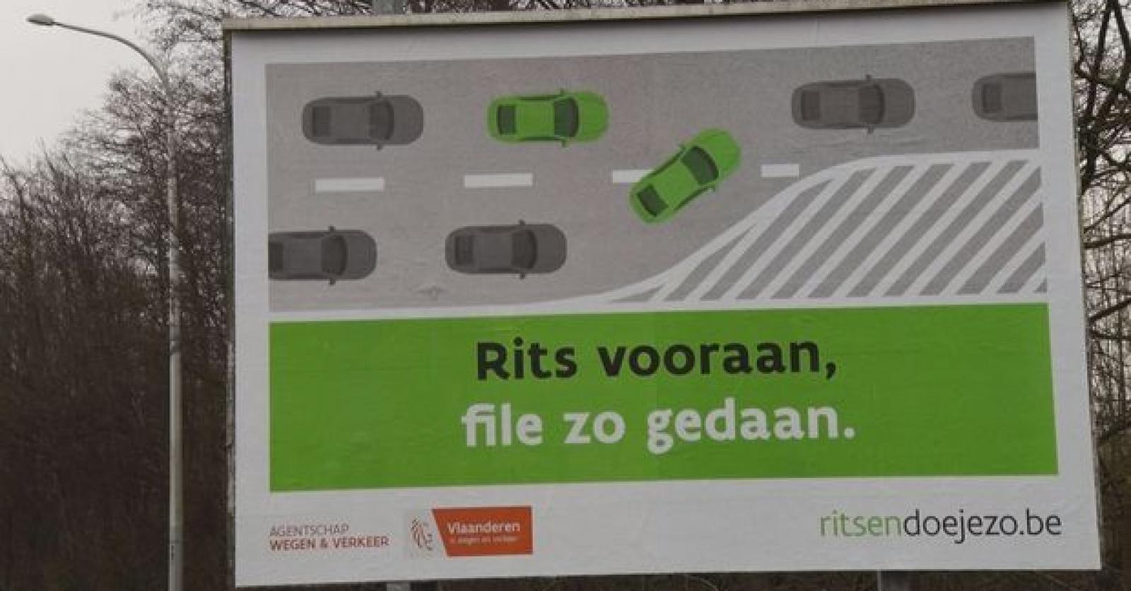 Wegcode: niet correct ritsen kan je 55 euro kosten - Plus Magazine