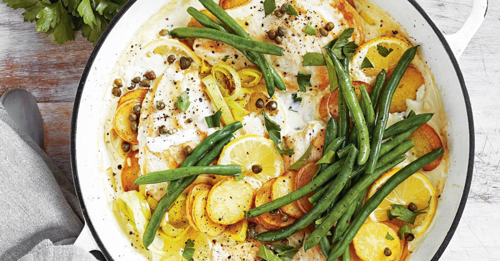 Poulet aux haricots et à la crème citronnée - Plus Magazine