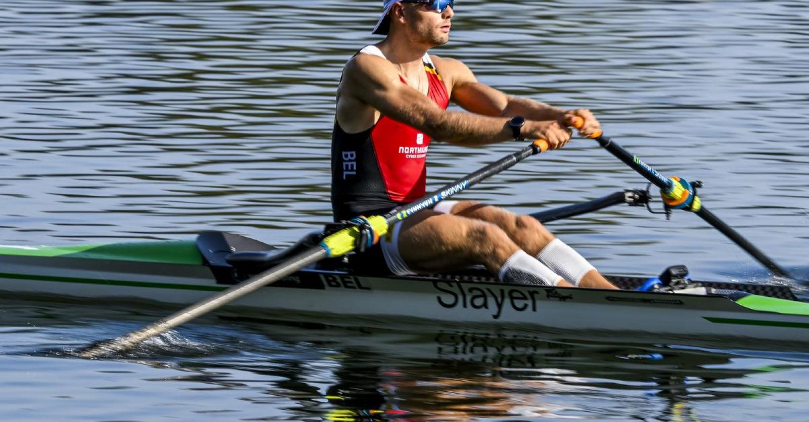 Marlon Colpaert grijpt naast zege in C-finale lichte skiff op WK roeien ...