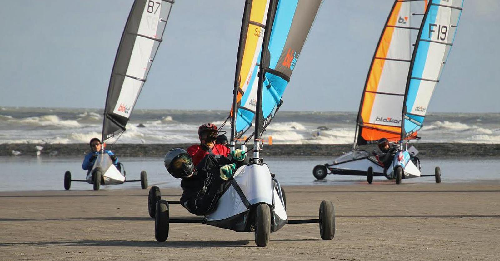Open Belgisch kampioenschap racen met blokarts in Oostende - KW.be