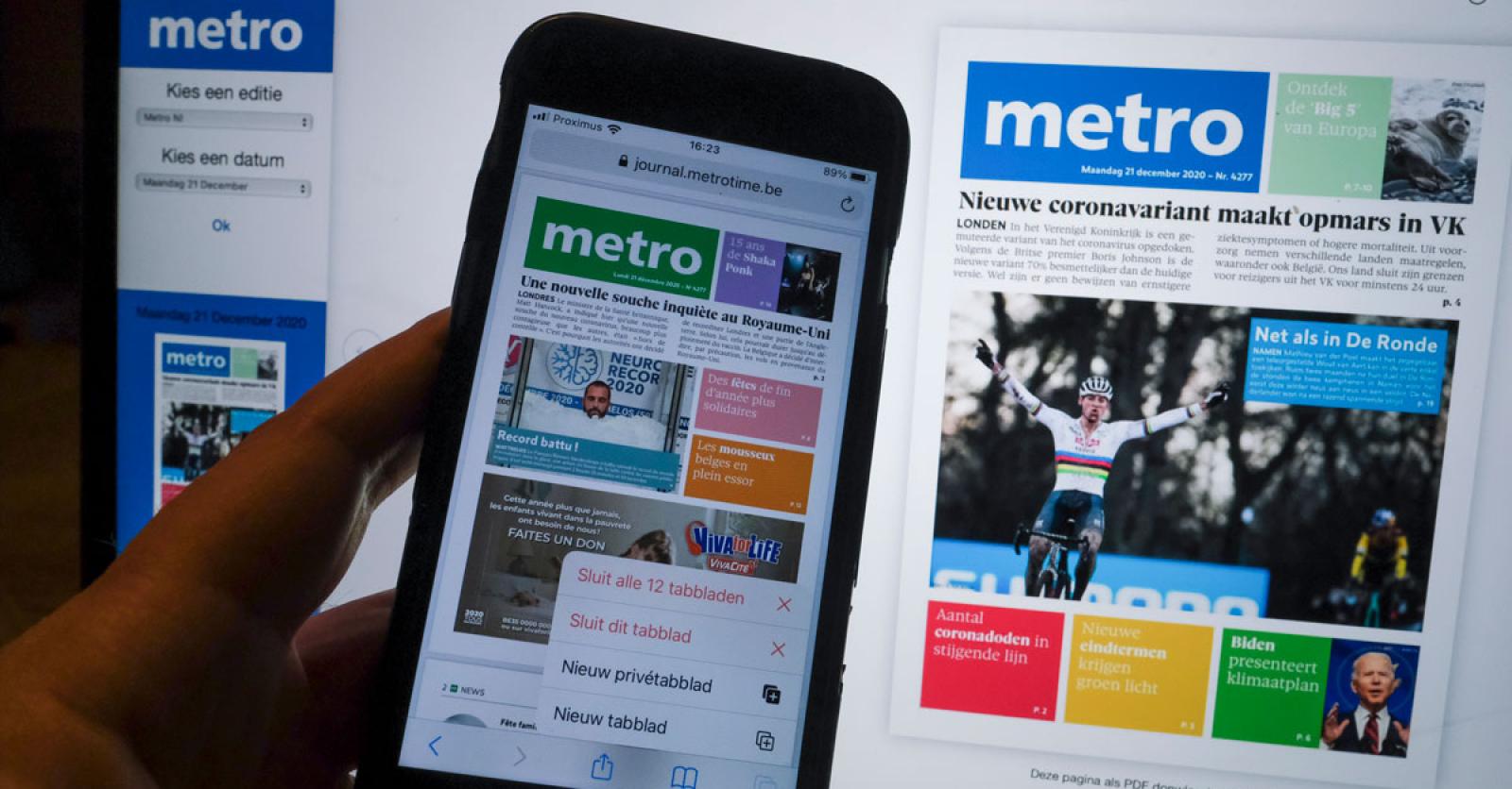 Gratis krant Metro stopt ermee vanaf vrijdag - Trends