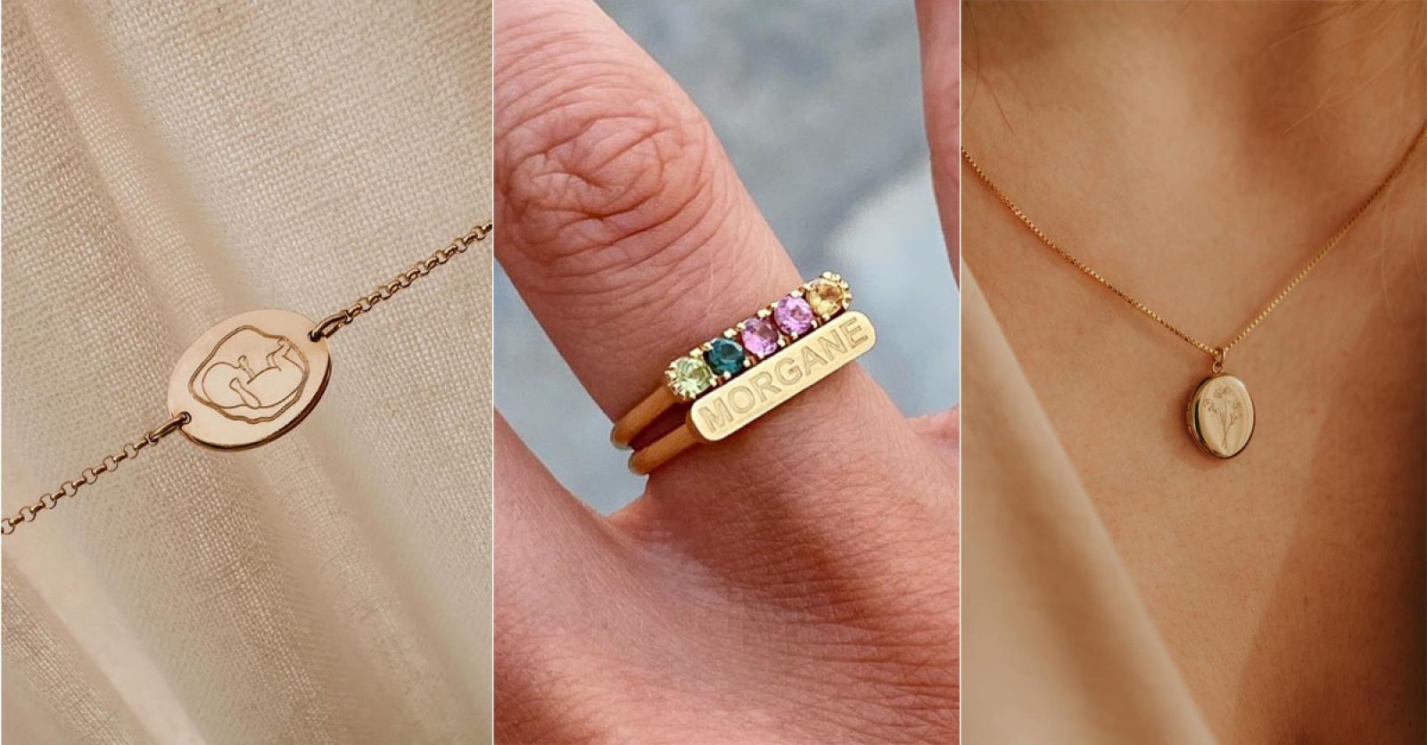 9 manieren om de komst van je baby te vieren met een juweel