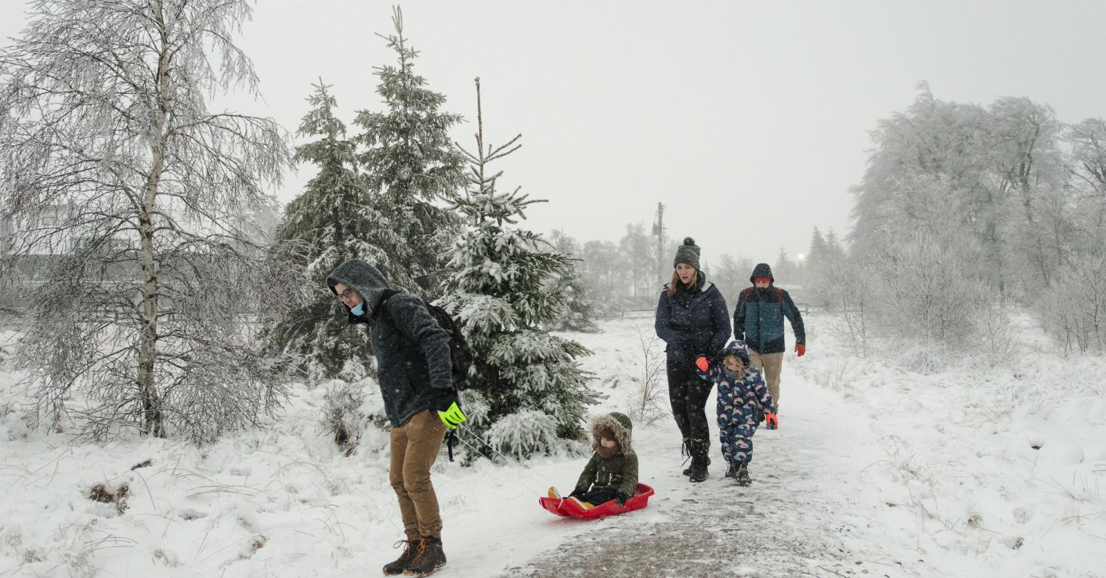 Les premiers flocons de neige sont tombés sur la Belgique