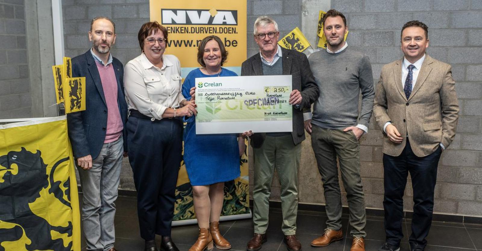 N-VA Roeselare kan 250 euro schenken aan Tejo - KW.be