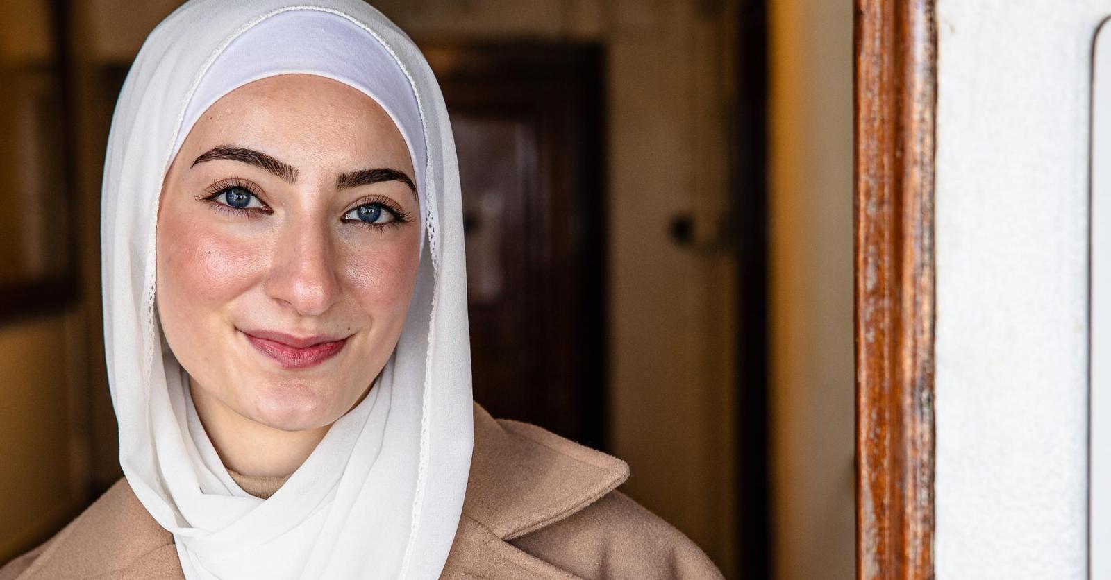 Op de Mercator met Eva Sadek, die actie voert voor Palestina: “Het is alsof ik niet meer hier ...