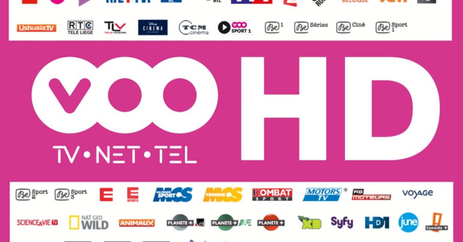 25 nouvelles chaînes HD chez VOO dès le 21 avril