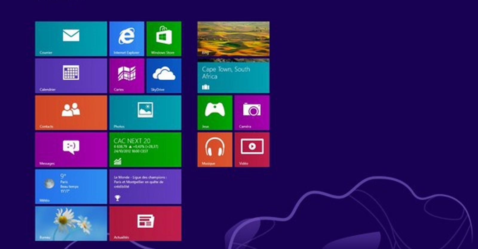 Windows 8 déborde... Windows Vista