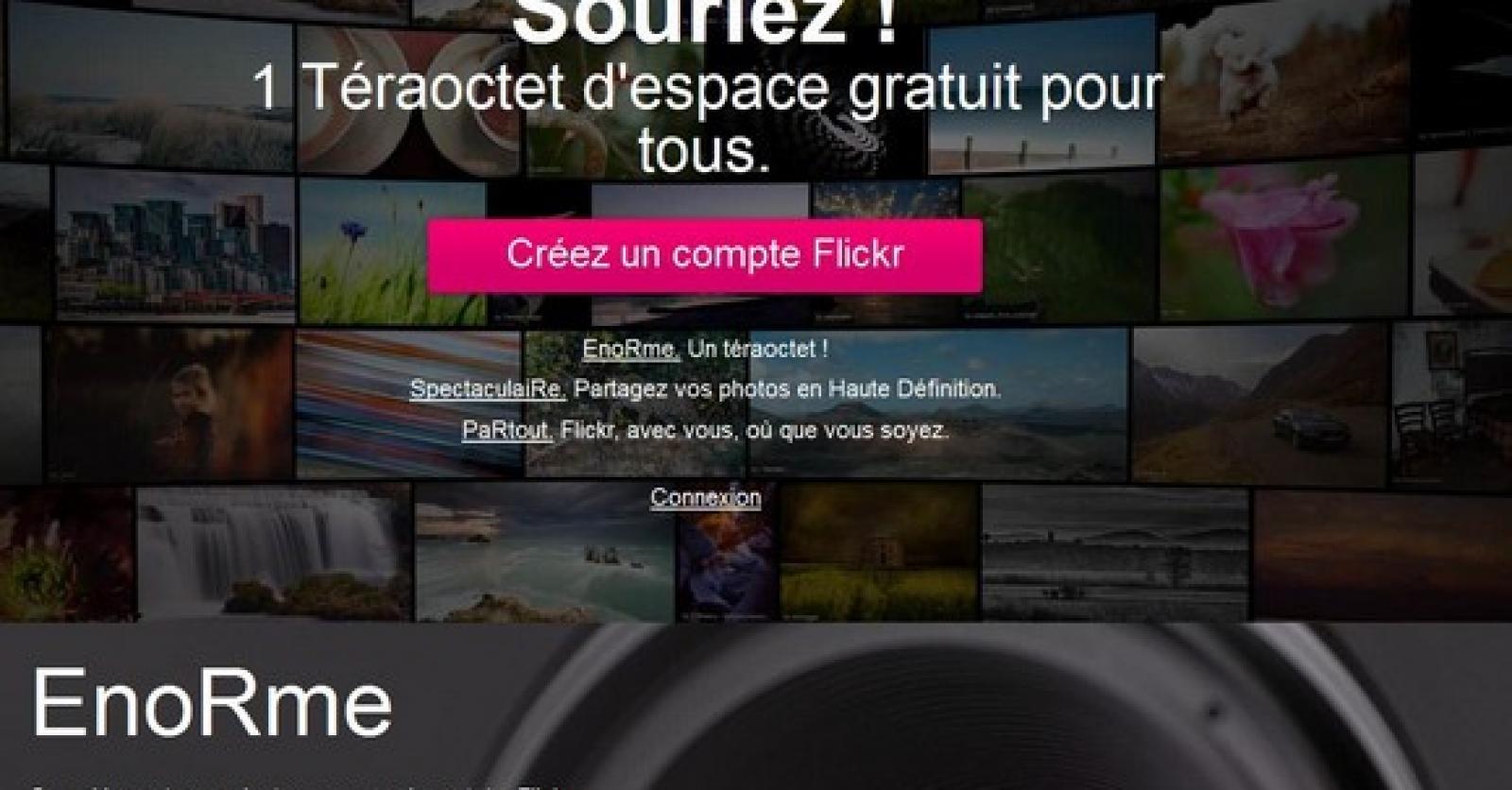 Flickr vous offre un téraoctet pour stocker vos photos