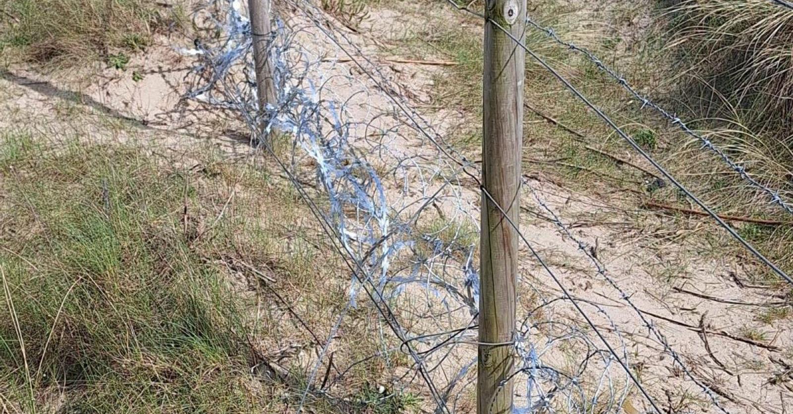 “Wat als honden of spelende kinderen in deze scheermesdraad verstrikt ...