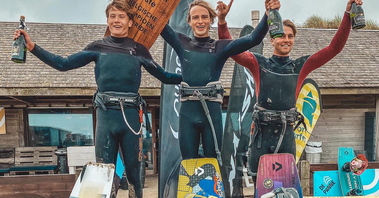 Knokkenaar Robin Leyden (17) is nationaal kampioen kitesurfen - KW.be
