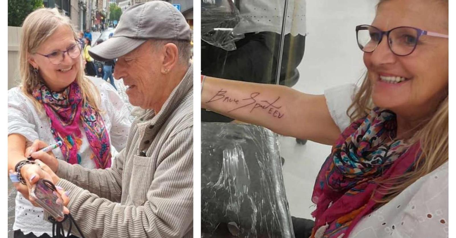 “Ik had het beloofd aan The Boss”: Marleen (62) laat handtekening van ...