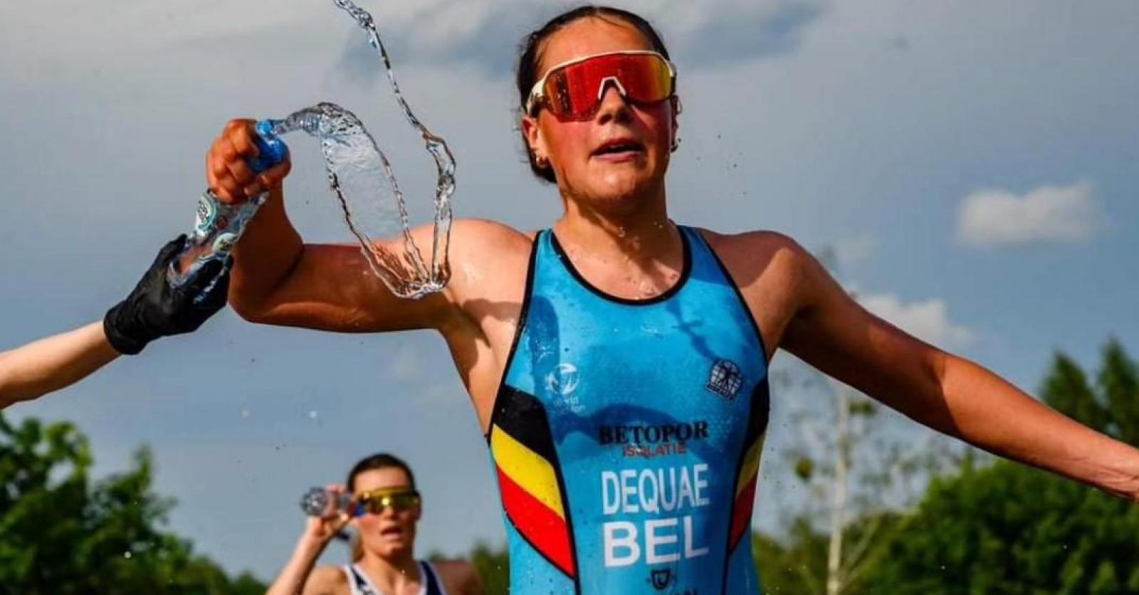 Triatlete Nele Dequae (20) uit Spiere-Helkijn mag zo goed als zeker ...