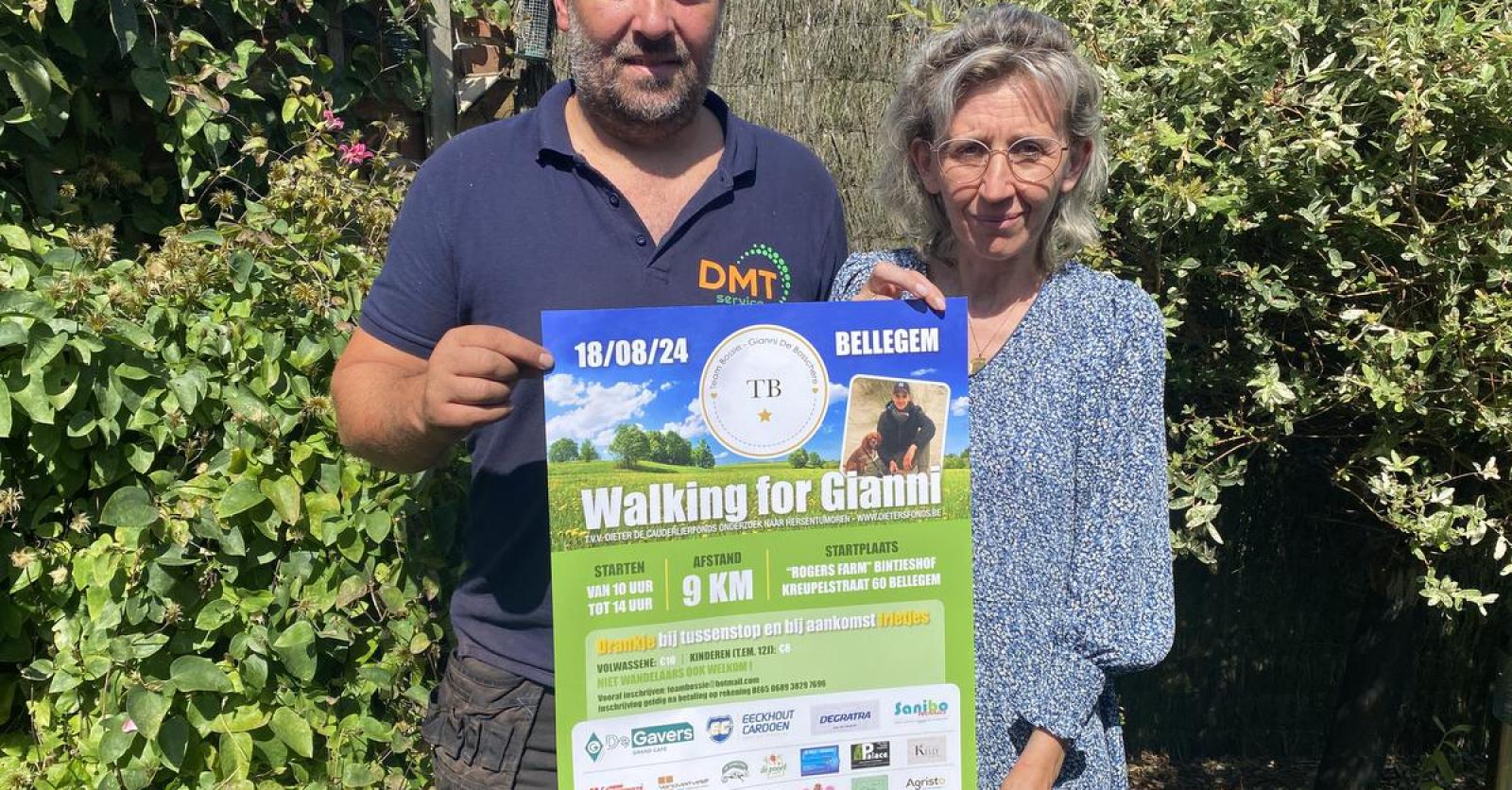 Nancy en Angelino herdenken (stief)zoon met vierde ‘Walking for Gianni ...