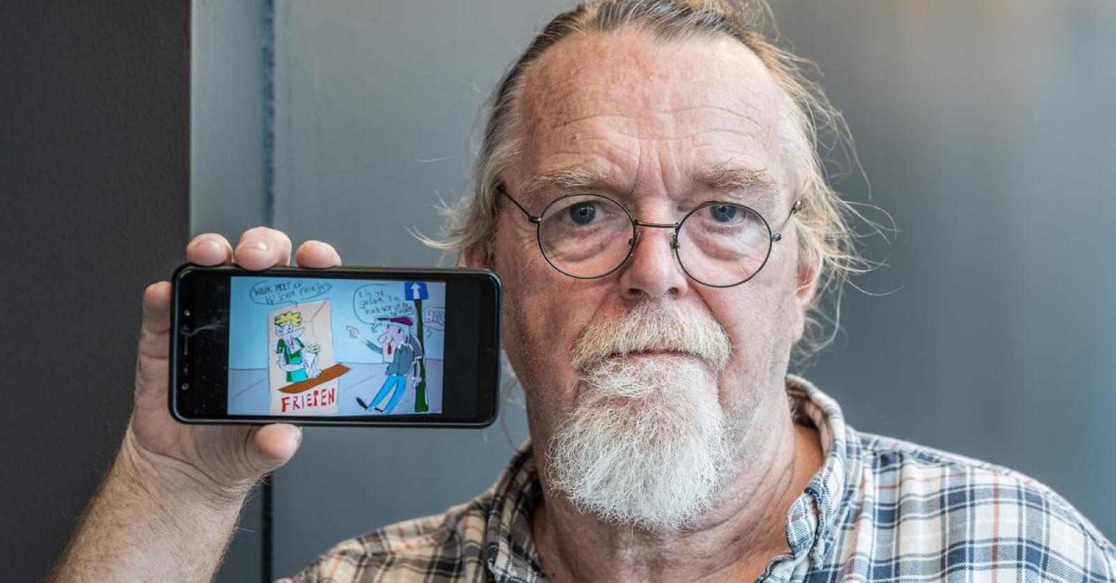 Jef Vansteeland maakt dagelijks een cartoon en een leuk filmpje: “Ik ...