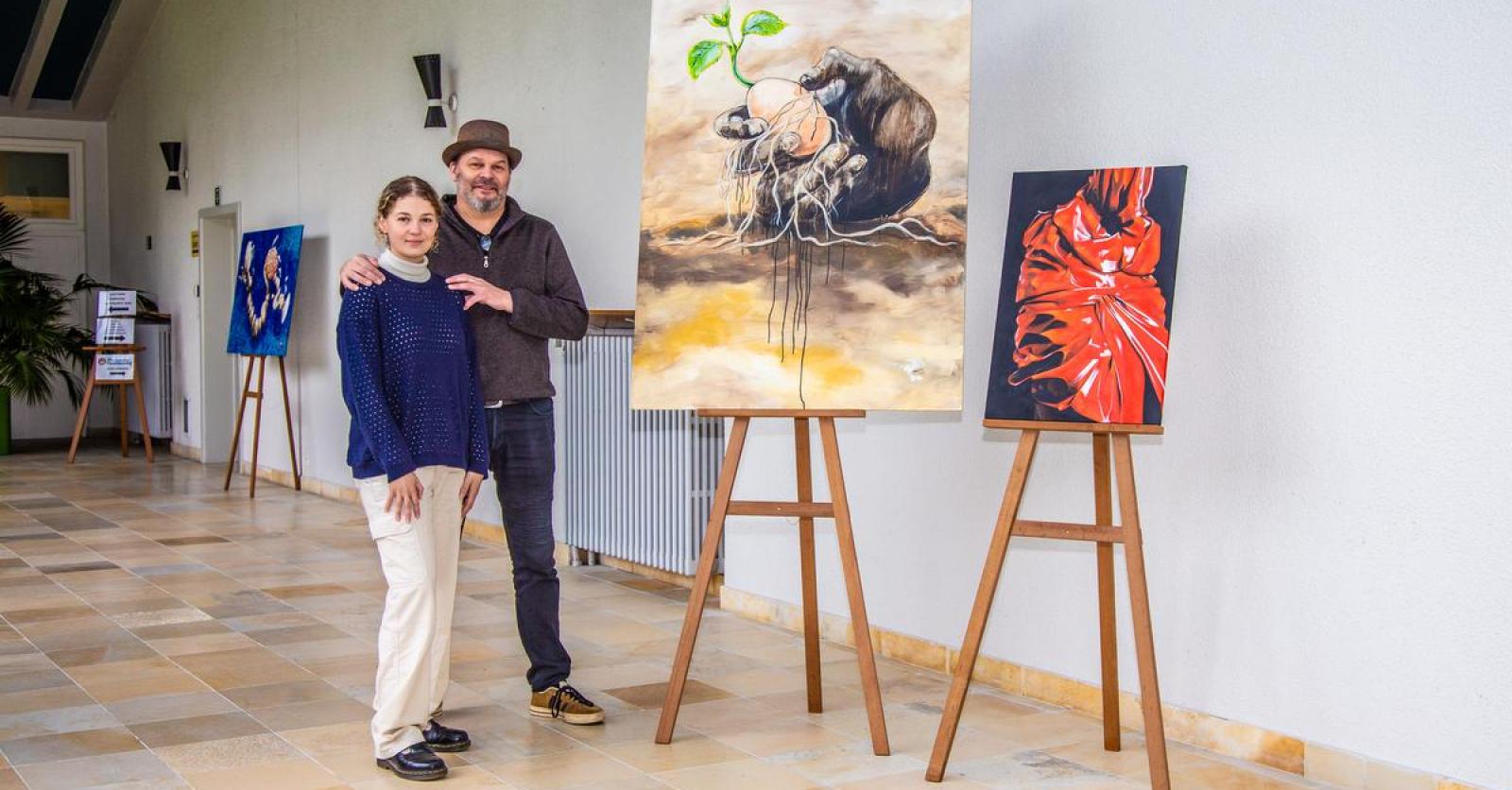 Balder Goethals en dochter Aukje uit Torhout delen schildertalent - KW.be