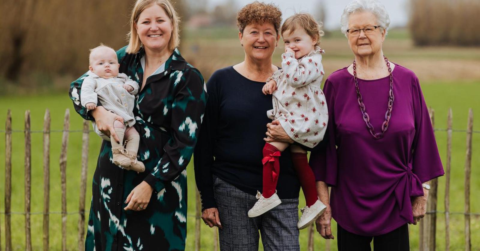 Vier generaties op een rij: Van Isabel tot Anna en Louisa - KW.be