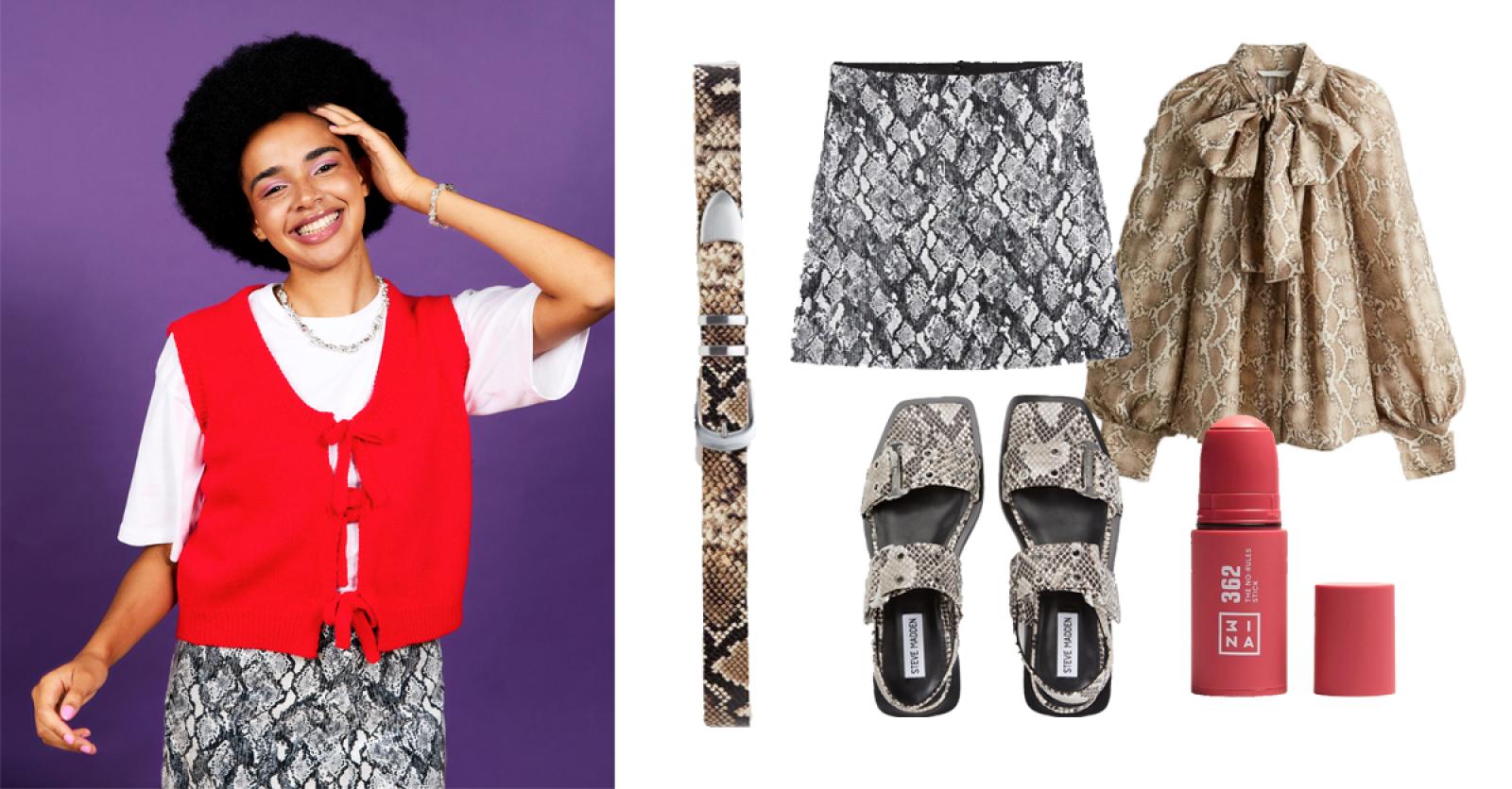 Slangenprint is back: zo draag je de trend net als ons covermodel
