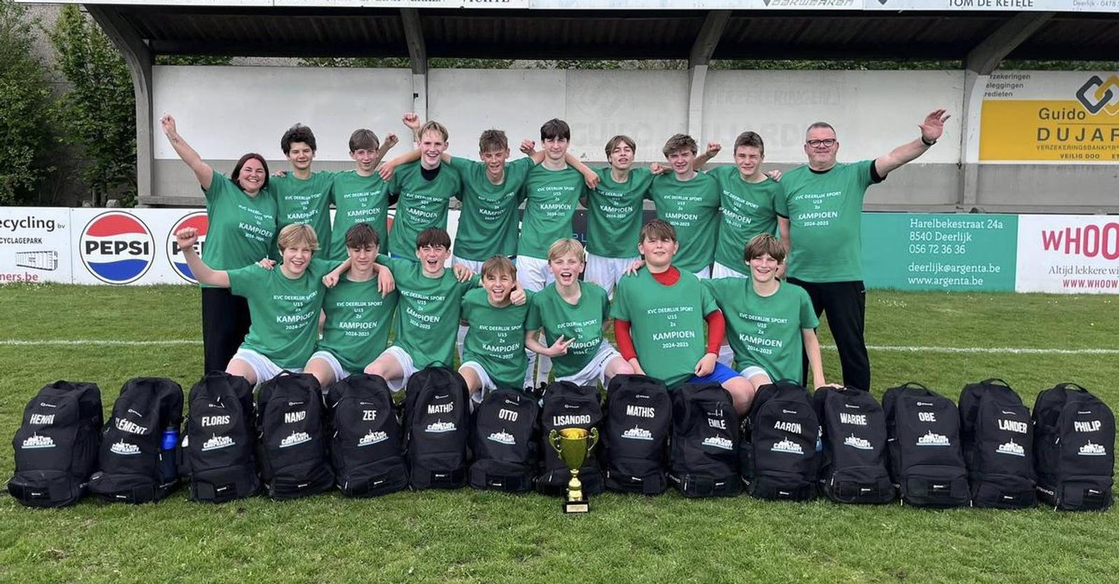 U15 van Deerlijk Sport zijn kampioen - KW.be