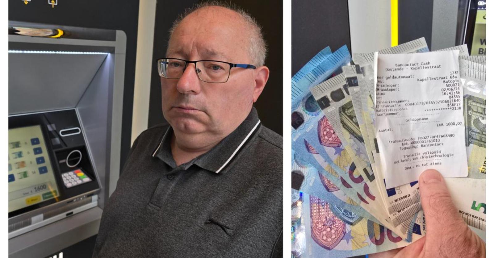 Patrick (62) haalt 1.600 euro af bij Batopin-automaat, maar krijgt ...