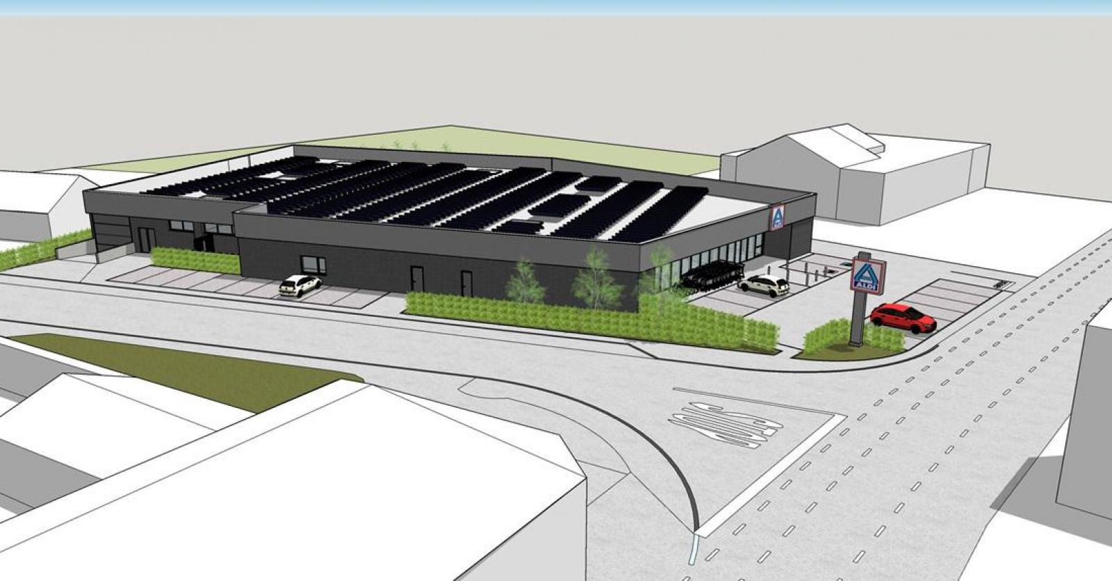 Ploegsteert krijgt in 2026 gloednieuwe Aldi: “Uitbreiding zorgt voor meer winkelcomfort” - KW.be