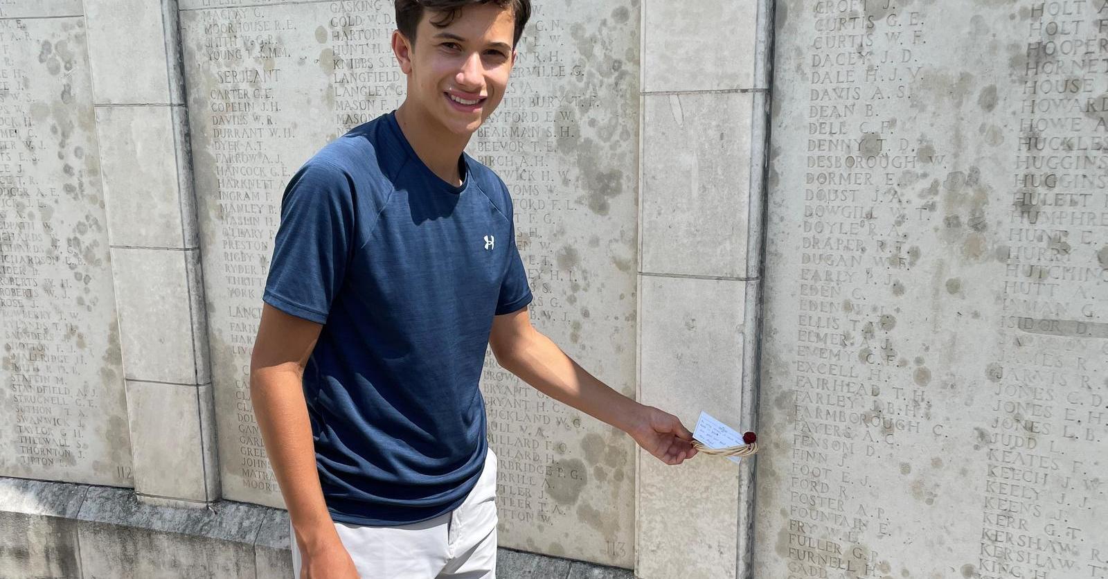 Alex (15) uit Amerika leert over WO I in Ieper dankzij Rotary: "Mensen ...