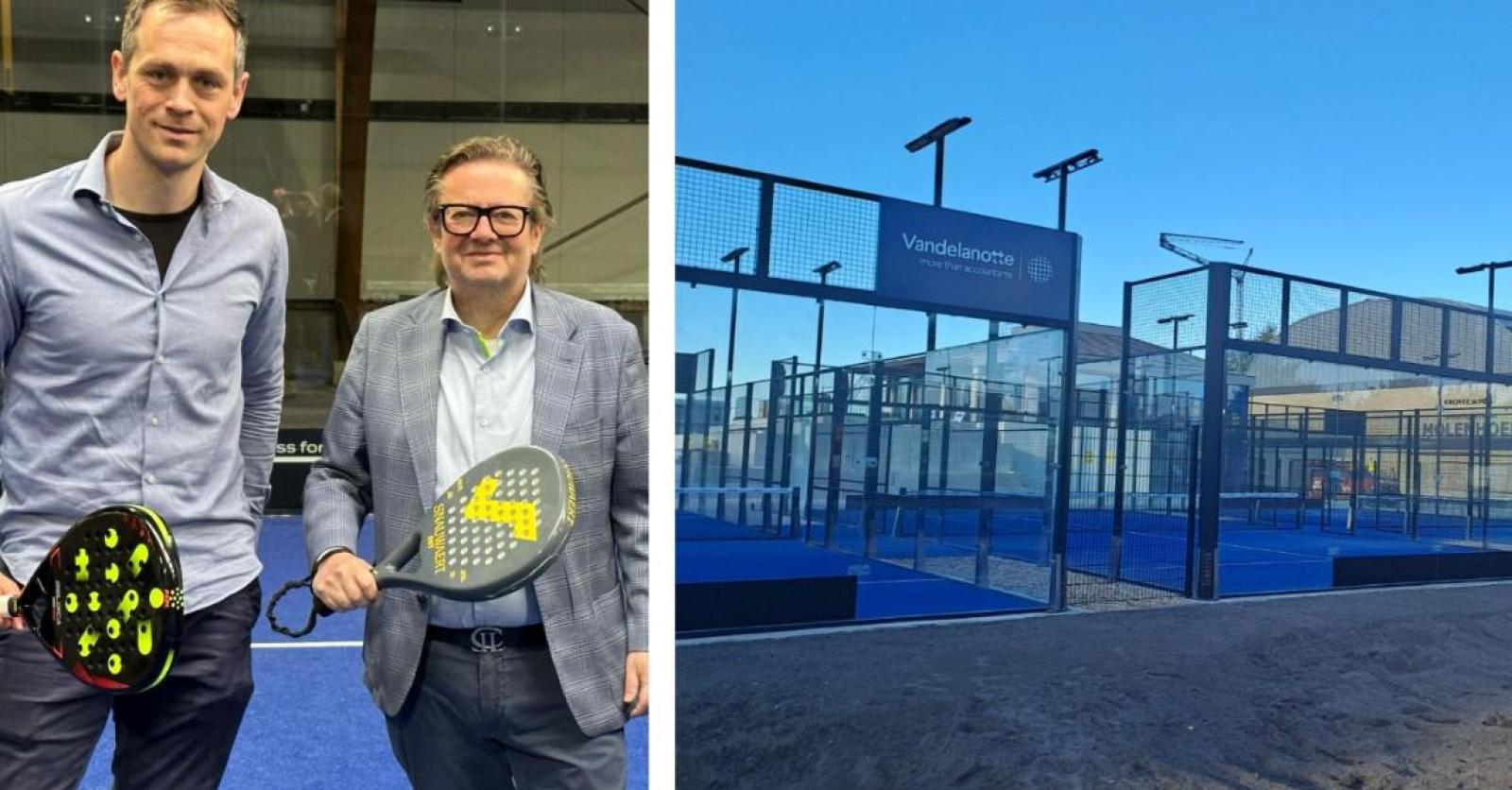 Marc Coucke en Tom De Sutter openen padelclub in Knokke-Heist, náást oefencomplex Club Brugge ...