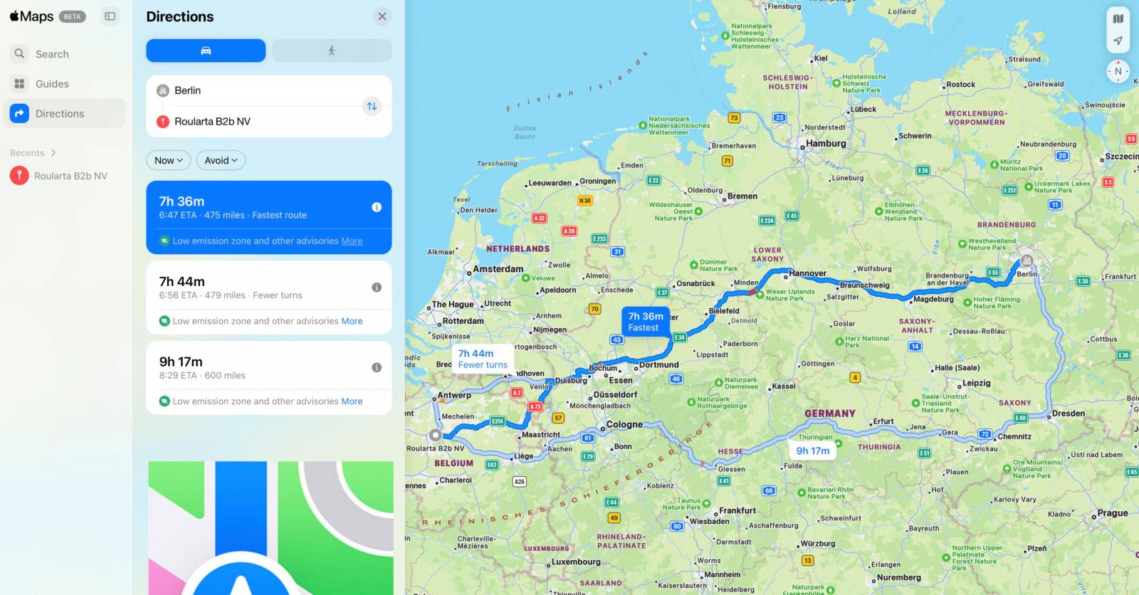 Apple lanceert (eindelijk) webversie van Google Maps-concurrent