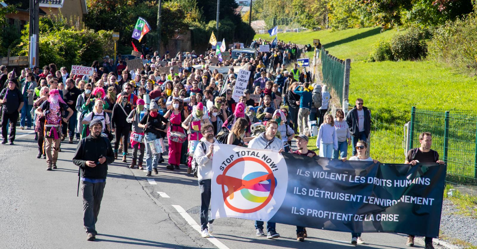 'Het protest van Code Rood tegen TotalEnergies vergt moed, zeker vandaag'