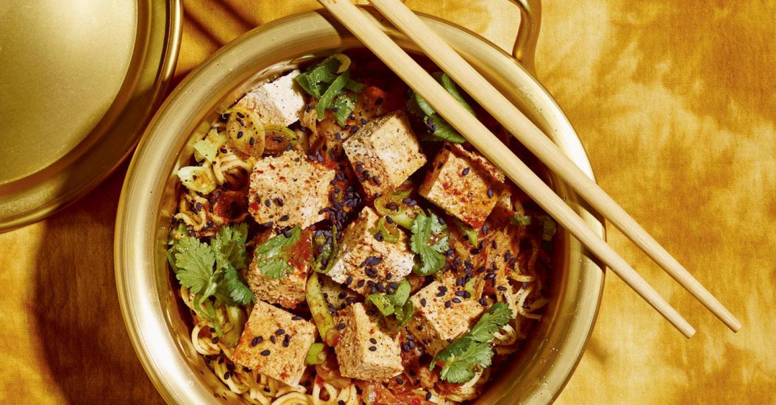 Kimchi stew met tofoe