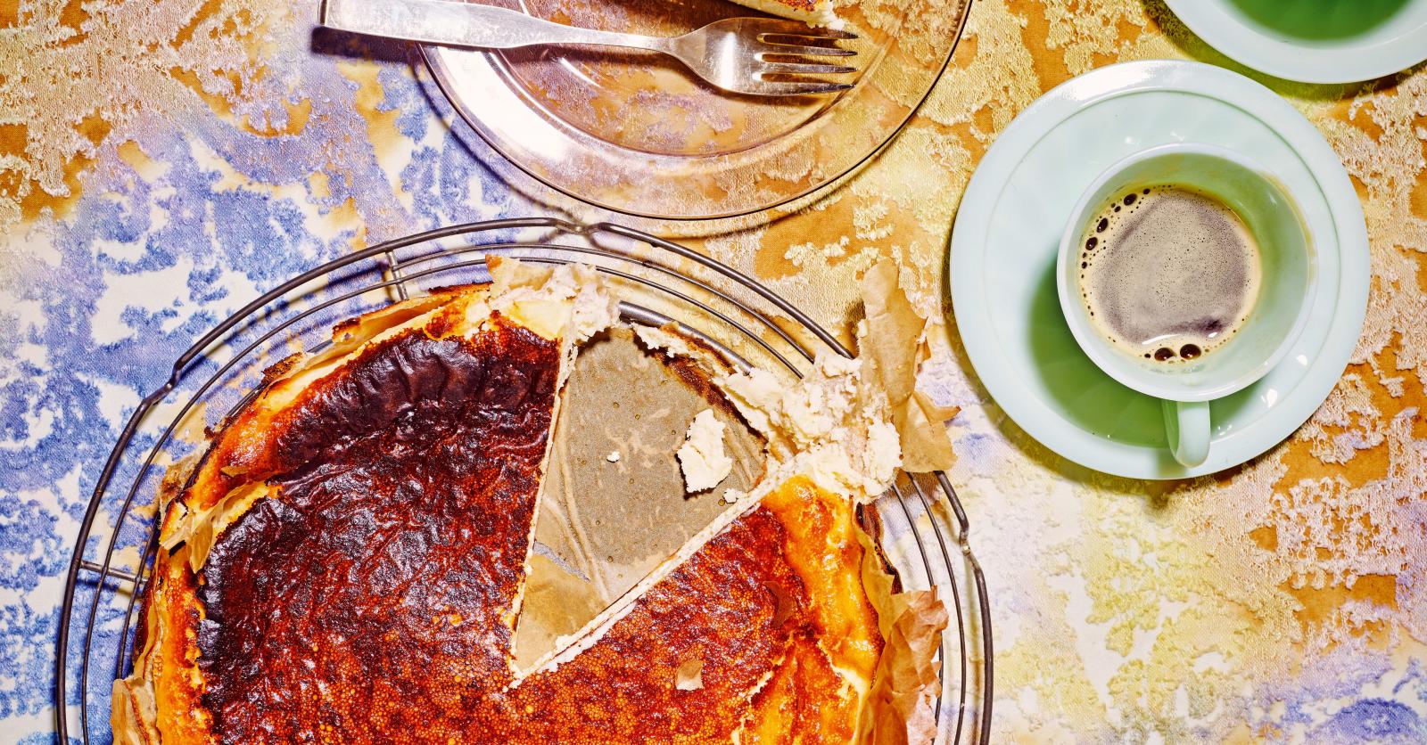 Zacht en romig: Baskische kaastaart