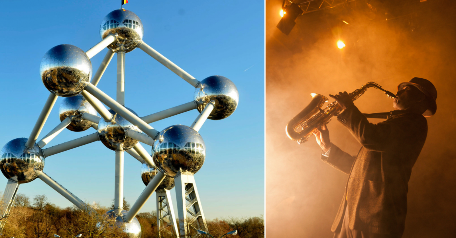 Un concert de jazz est organisé à l'Atomium