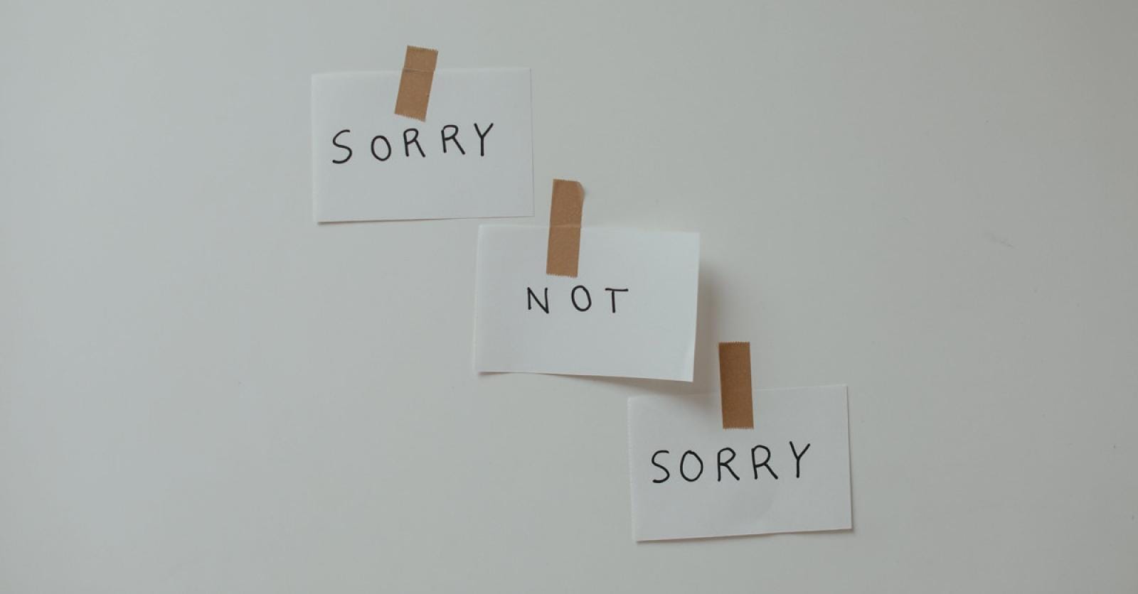 Sorry zeggen zonder reden? Deze tips kunnen je helpen