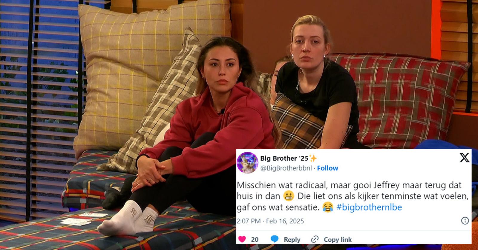 Big Brother tweets | Dit heeft X te zeggen over week 6