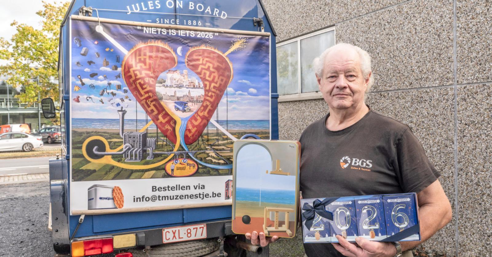 Roger Tanghe verkoopt op Roeselaarse Jaarbeurs opnieuw koekjes voor het ...