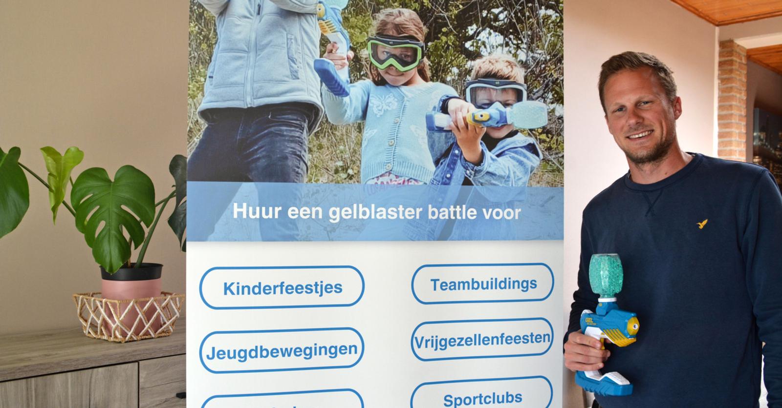 Jeffrey verhuurt met Jelu Events gelblasters en een suikerspinmachine ...