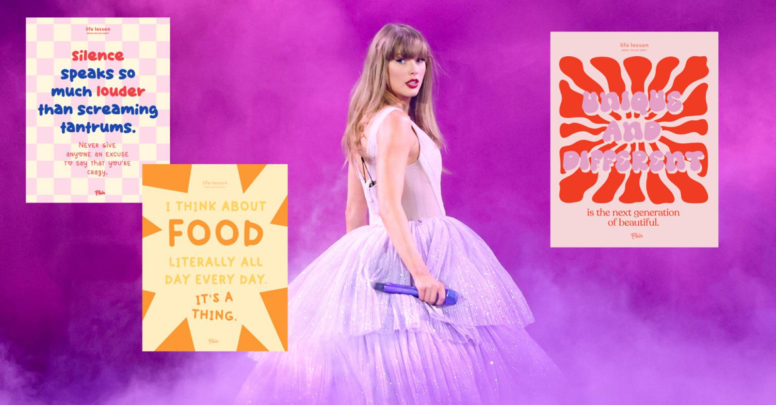 Taylor Swift-posters | Download hier posters met haar quotes