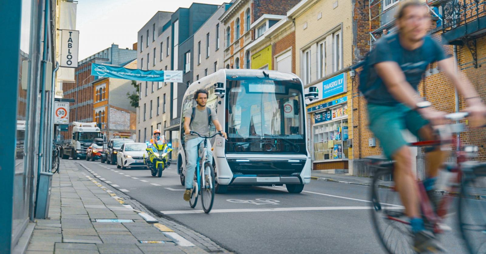 De Lijn fait circuler des mini-bus autonomes à Louvain - Data News