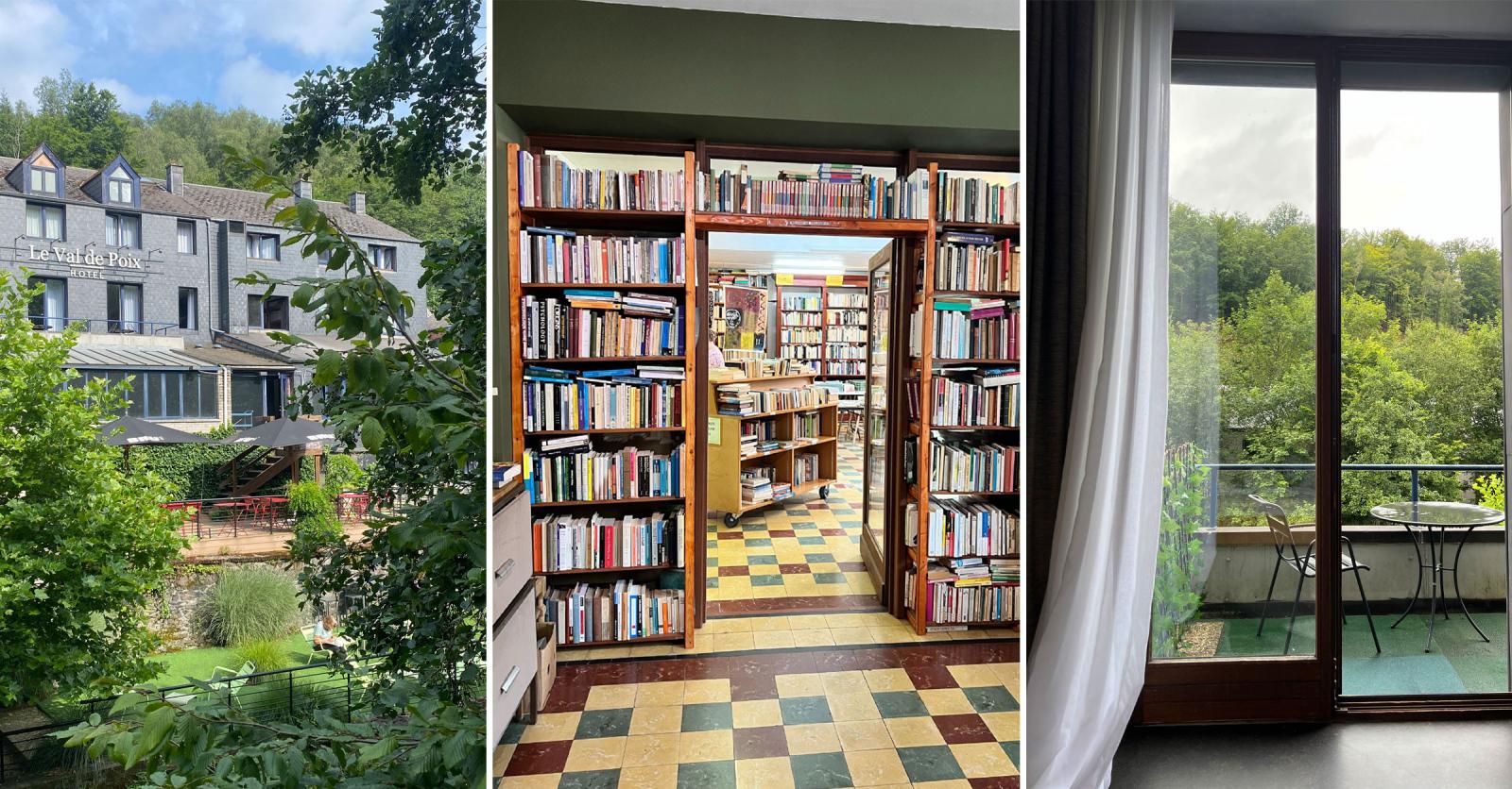 Zoé overnachtte in een hotel aan een rivier in de Ardennen