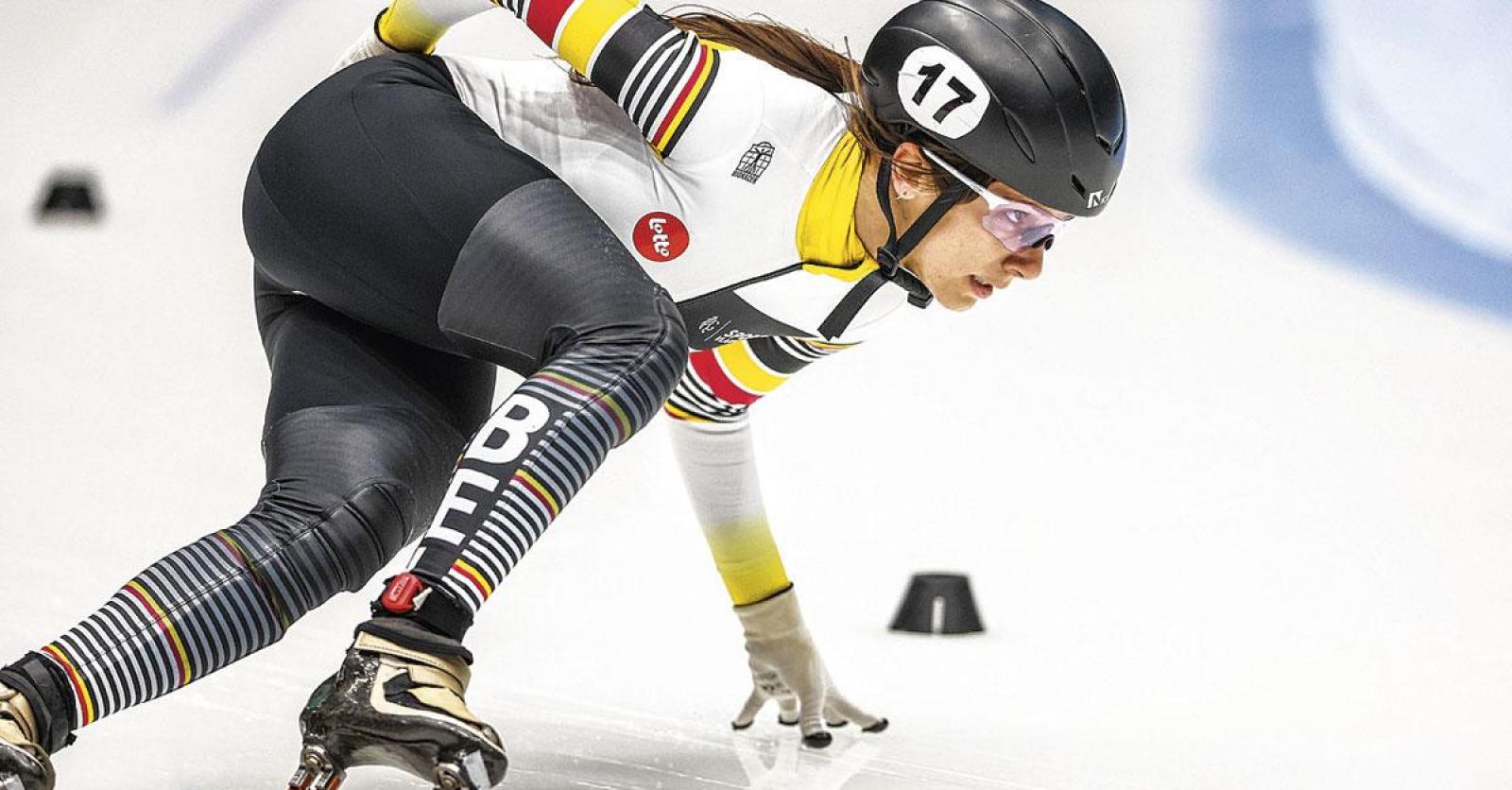 Shorttrackster Hanne Desmet blikt terug op WK-finale in Dordrecht: 'Wat ...