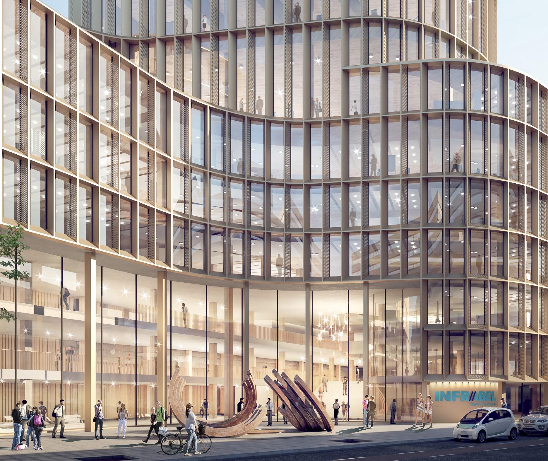 Le nouveau QG d’Infrabel sera la plus haute tour à ossature bois ...