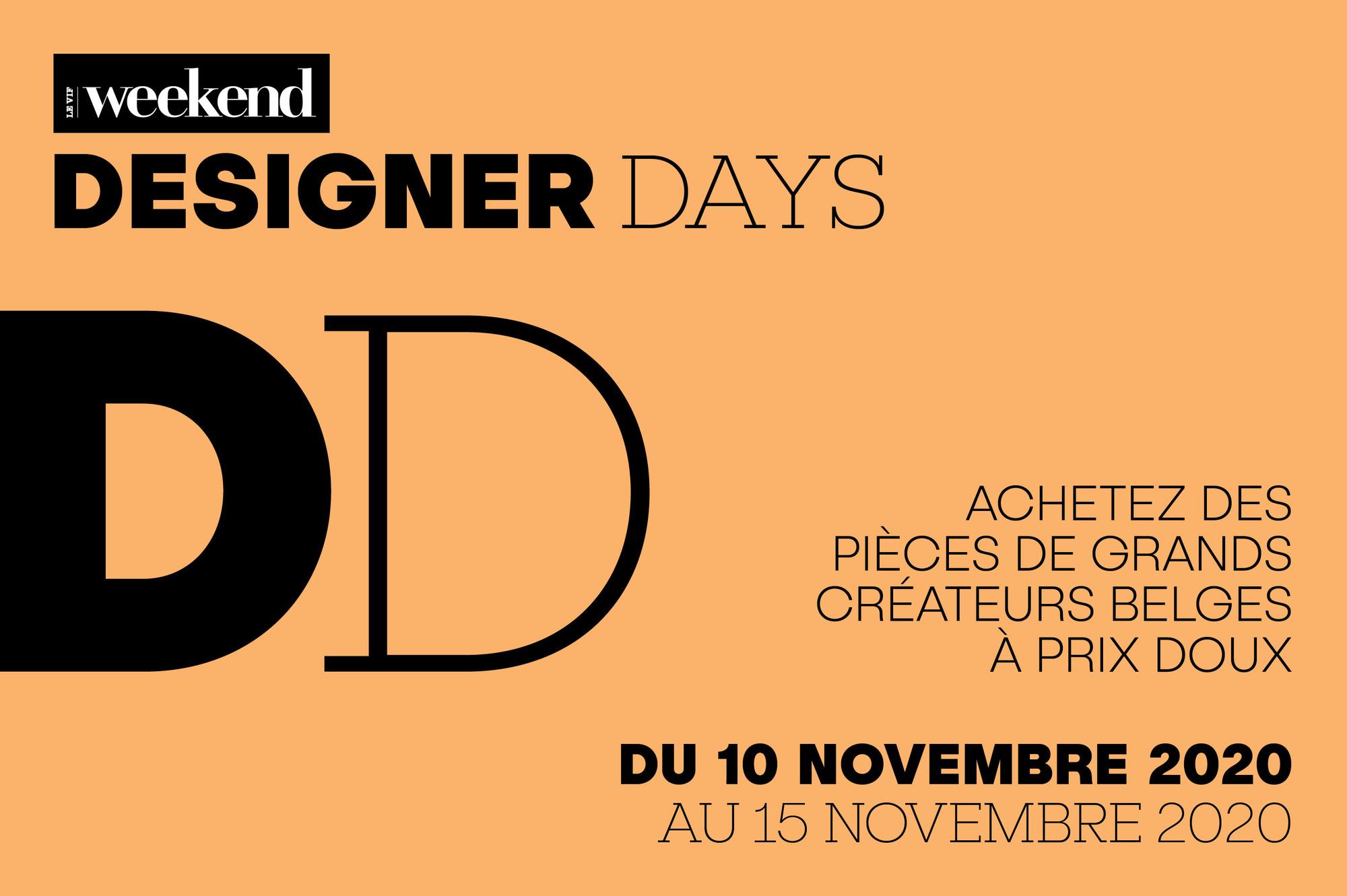 Les Designer Days se tiendront du 10 au 15 novembre 2020