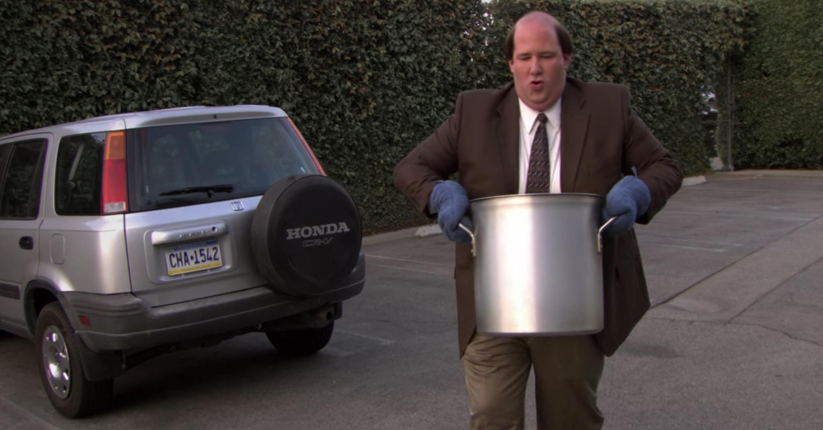 'The Office': Peacock verstopt recept van Kevins chili in voorwaarden