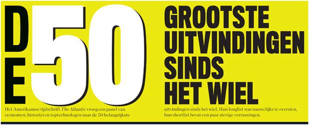 DE 50 GROOTSTE UITVINDINGEN SINDS HET WIEL