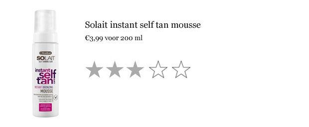 Getest: Solait instant self tan mousse