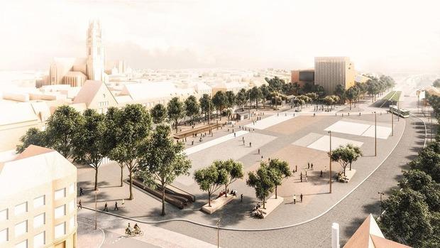 Nieuwe ondergrondse fietsenstalling op 't Zand in Brugge is klaar - KW.be