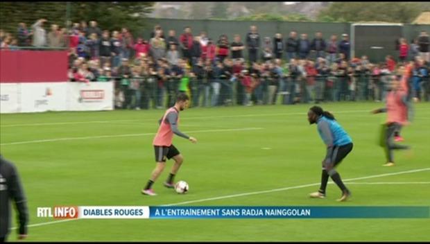 Entrainement des Diables Rouges à Tubize