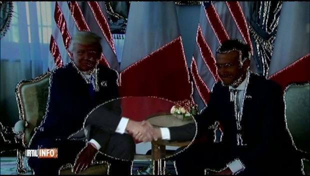 La poignée de main entre Trump et Macron: aviez-vous remarqué ce détail?