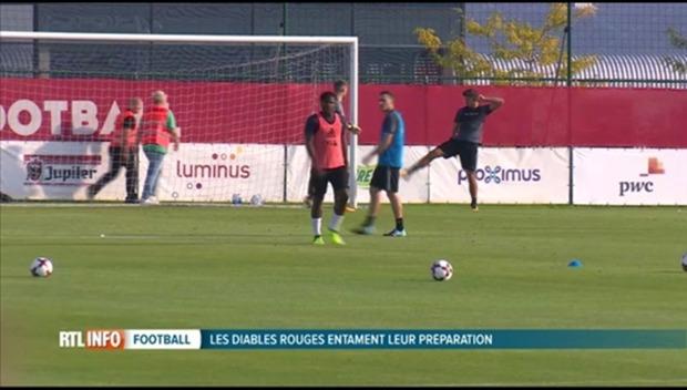 Les Diables Rouges se sont entraînés aujourd'hui