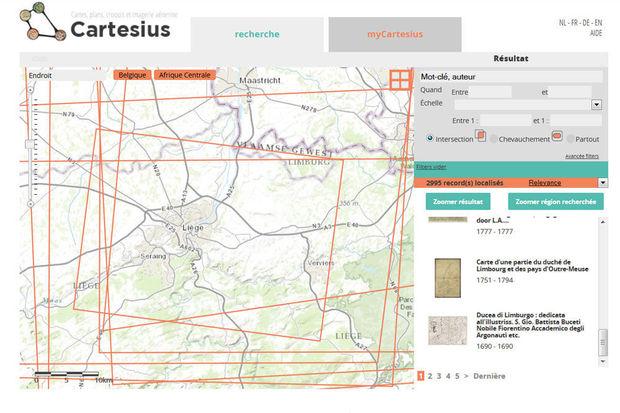 Sur Cartesius.be, la plus grande collection de cartes de Belgique et d ...